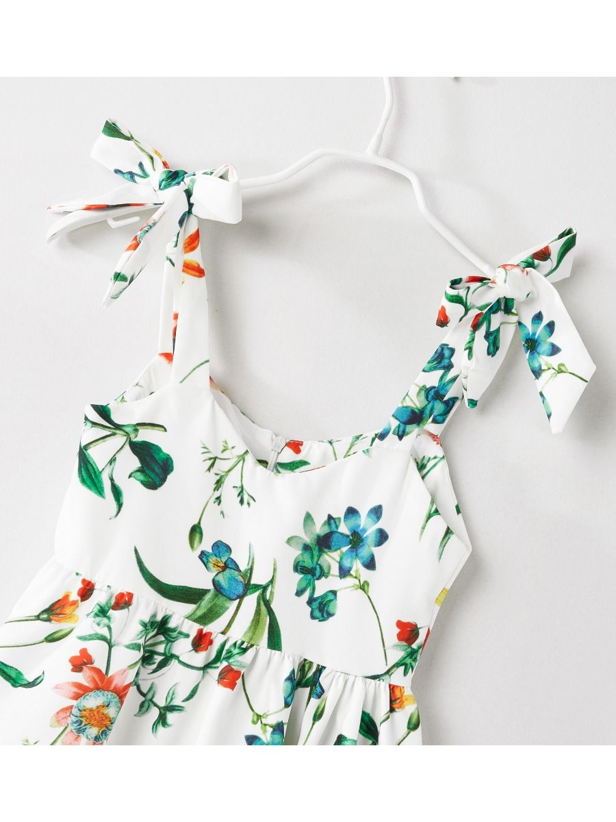 Wholesale Mommy and Me Summer Floral Sundress Romper Dr