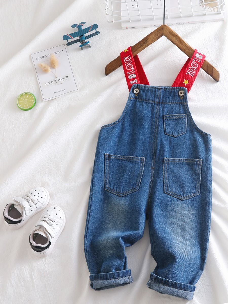 Wholesale Autumn Baby Toddler Kids Denim Overalls 19071