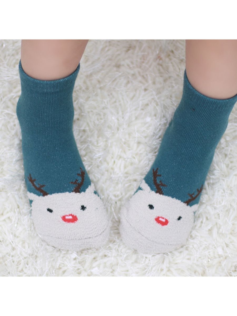 Wholesale Cute Christmas Theme Baby Toddler Kids Socks