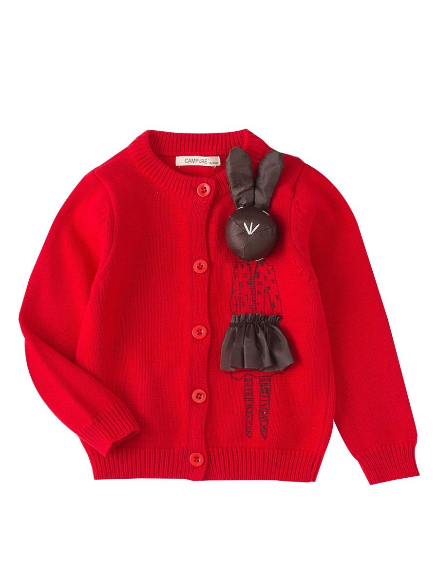 Wholesale Cute 3D Bunny Easter Cardigan 19112204 - kisk