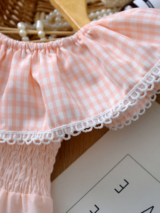 Wholesale Summer Baby Little Girl Off Shoulder Flower D