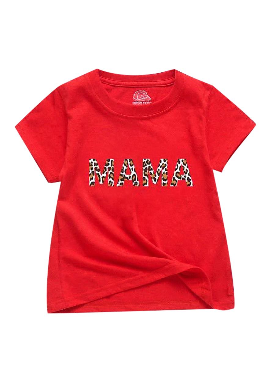 Wholesale Stylish Mom and Me Mama' s Girl T-shirt 20030