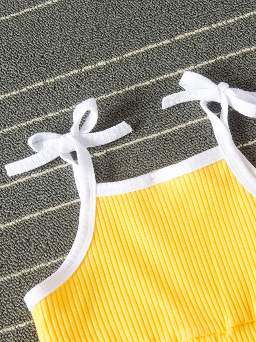 Wholesale Summer Stylish Girls Ribbed Romper 200513108