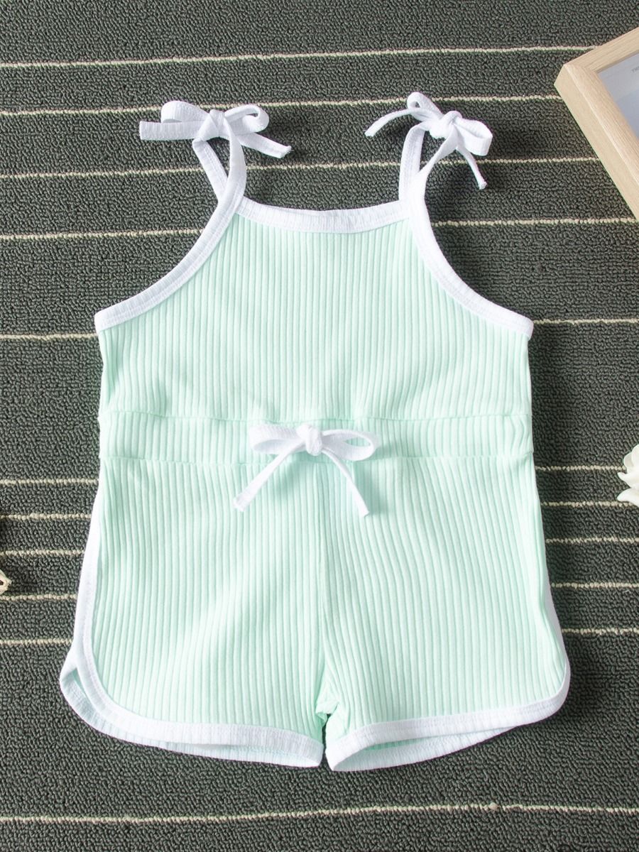 Wholesale Summer Stylish Girls Ribbed Romper 200513108