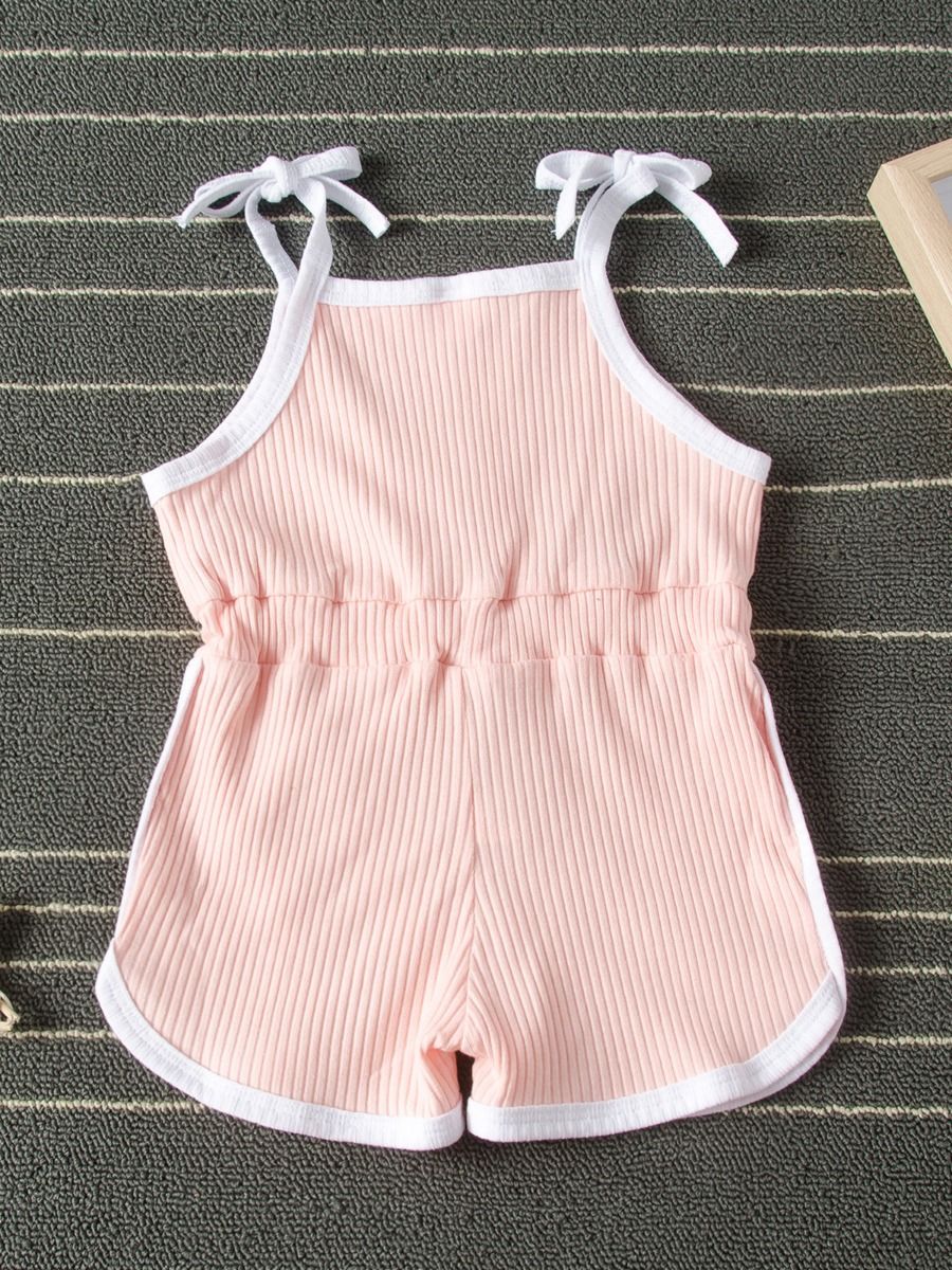 Wholesale Summer Stylish Girls Ribbed Romper 200513108