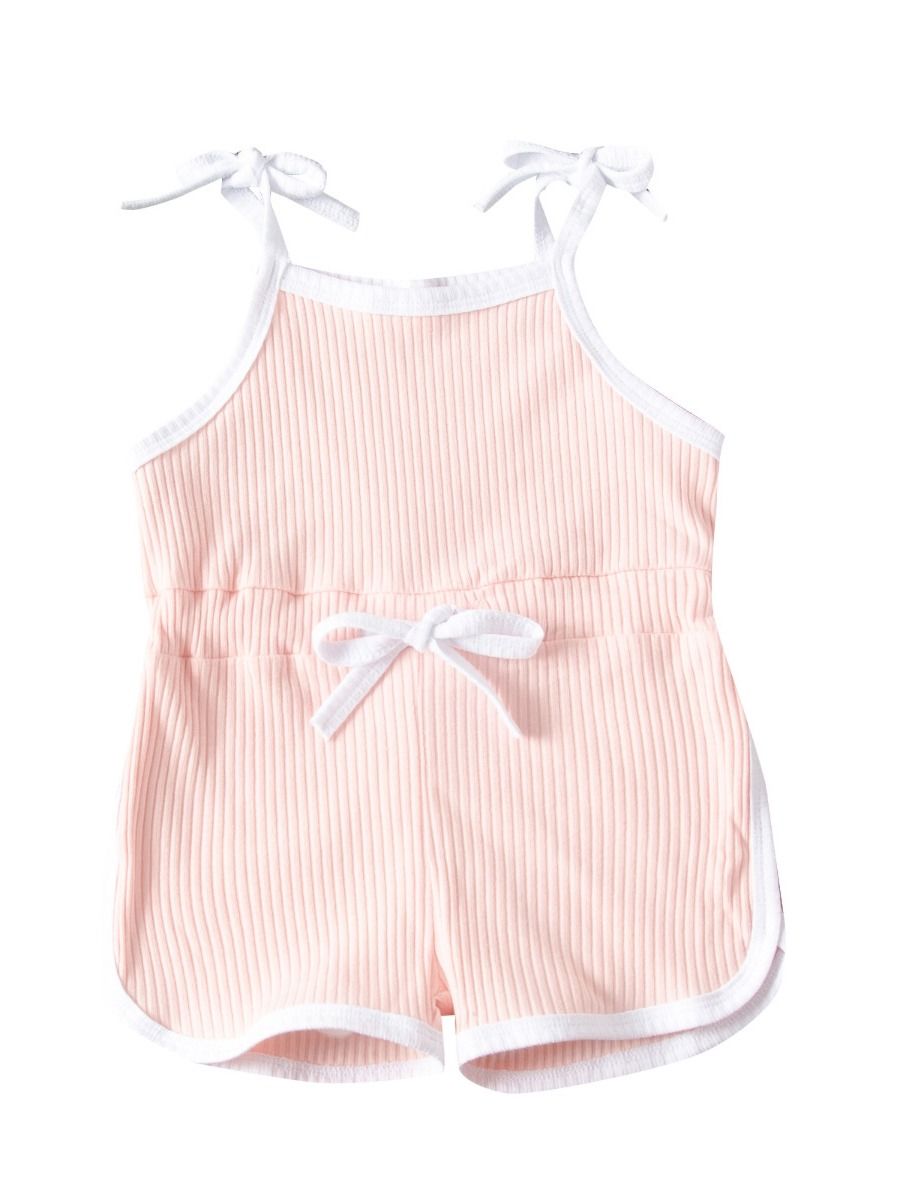 Wholesale Summer Stylish Girls Ribbed Romper 200513108