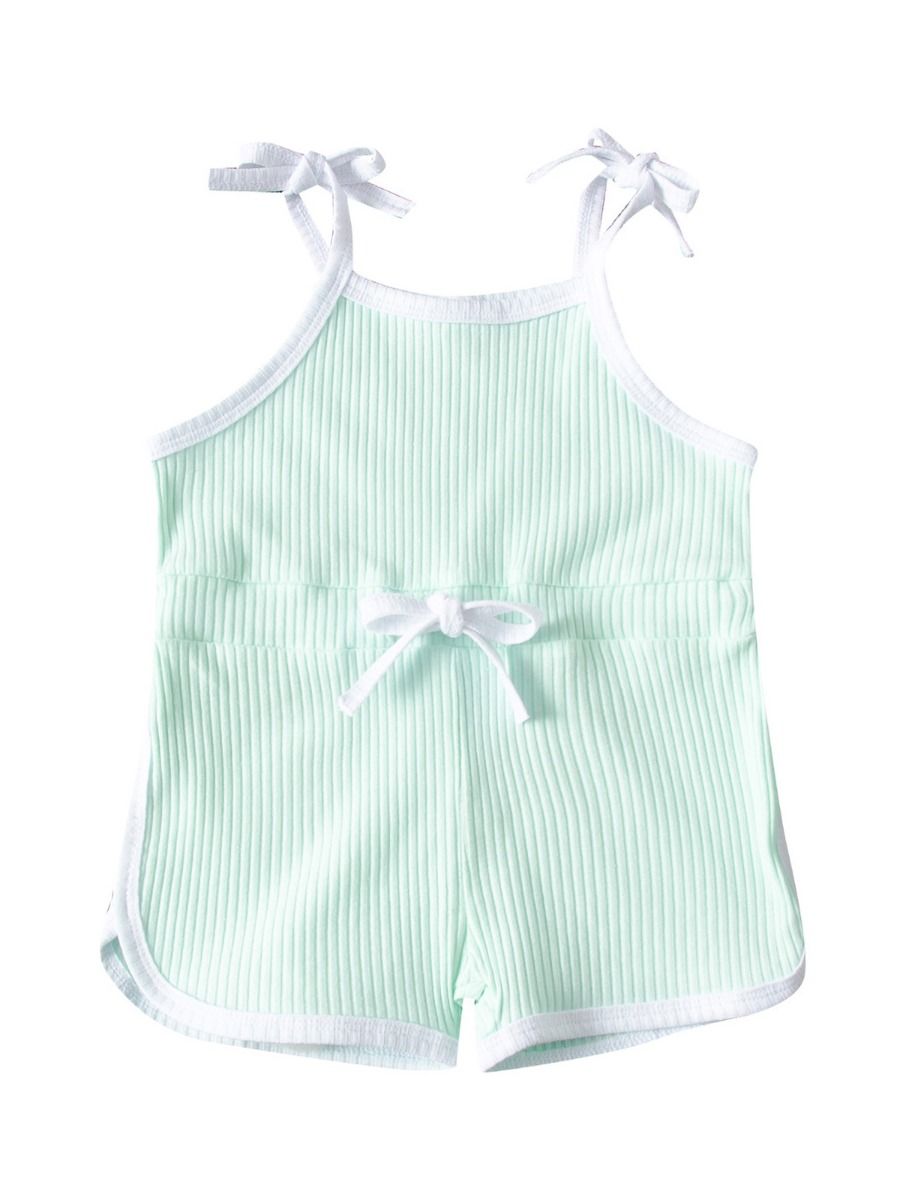 Wholesale Summer Stylish Girls Ribbed Romper 200513108