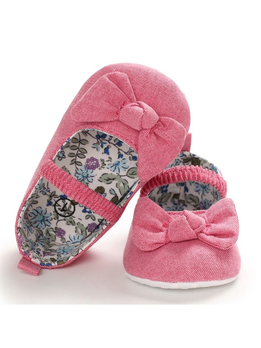 Wholesale Baby Elastic Bowknot Cloth Shoes 200521063