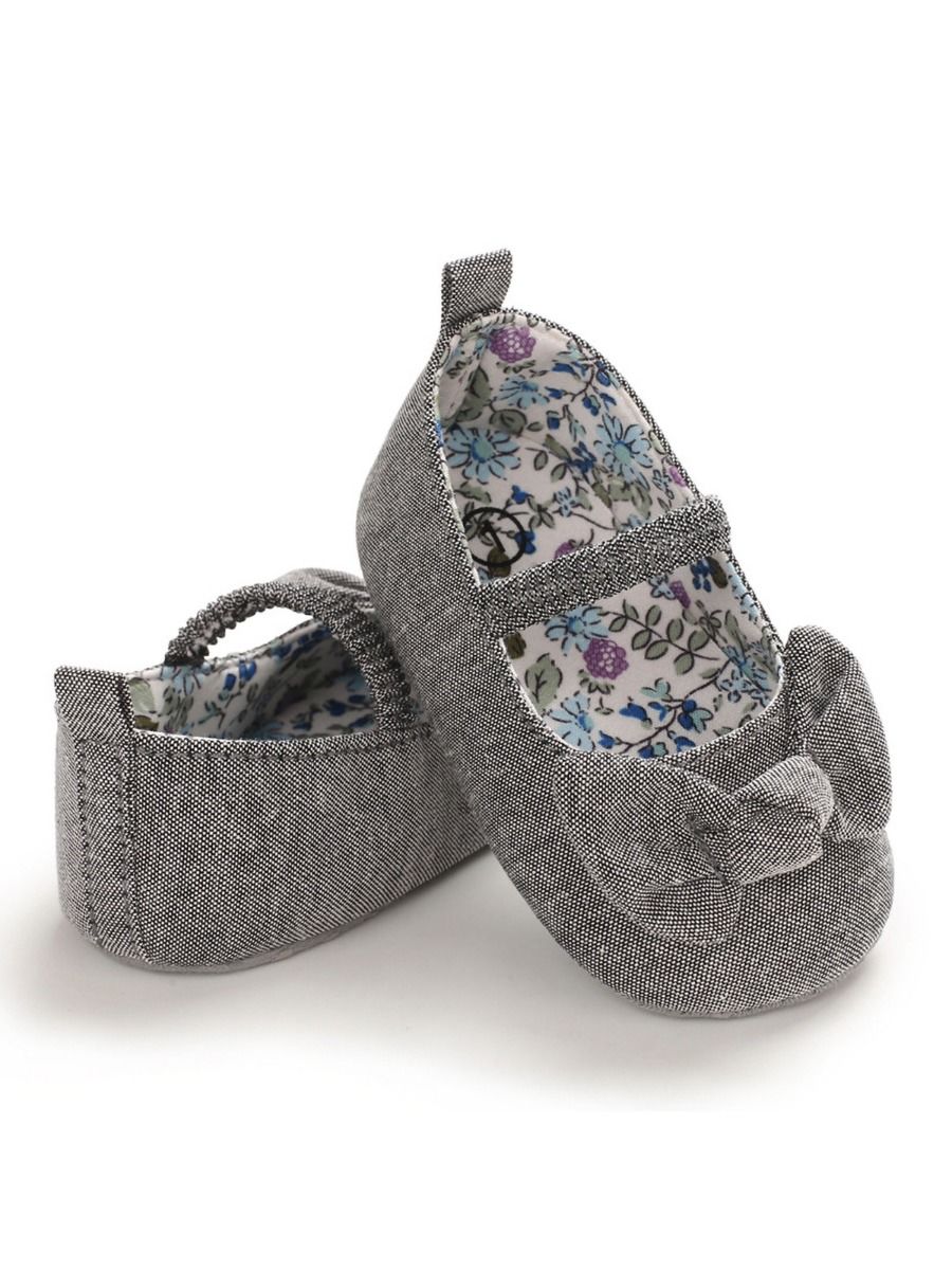 Wholesale Baby Elastic Bowknot Cloth Shoes 200521063