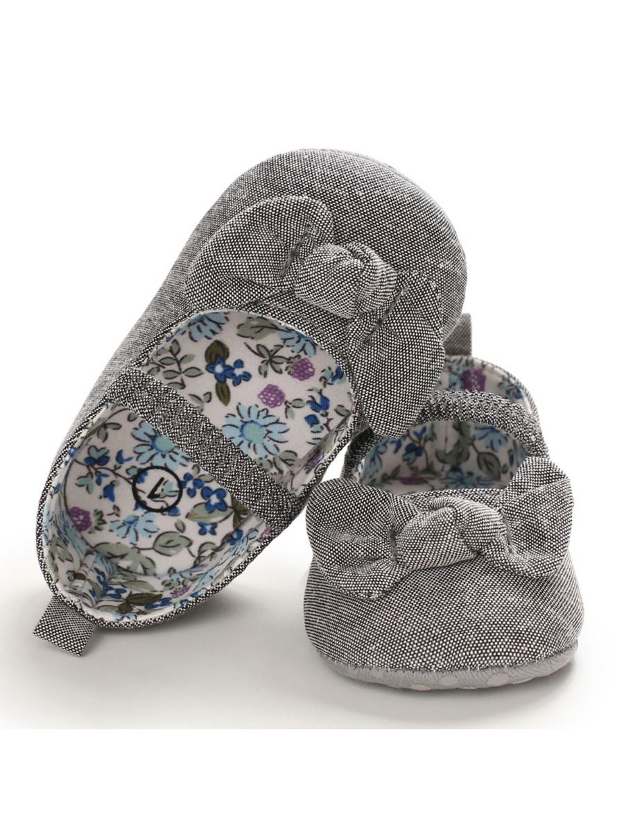 Wholesale Baby Elastic Bowknot Cloth Shoes 200521063