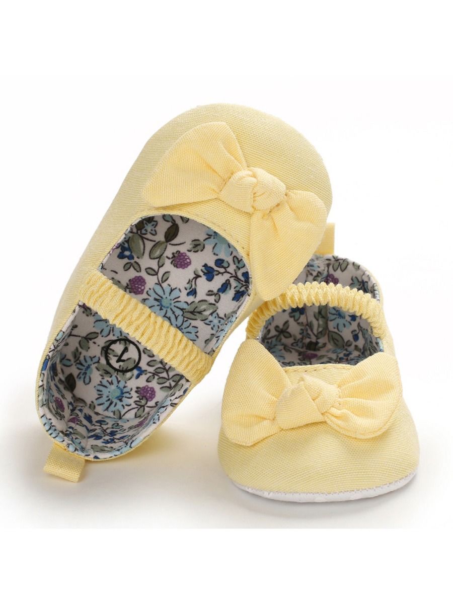 Wholesale Baby Elastic Bowknot Cloth Shoes 200521063