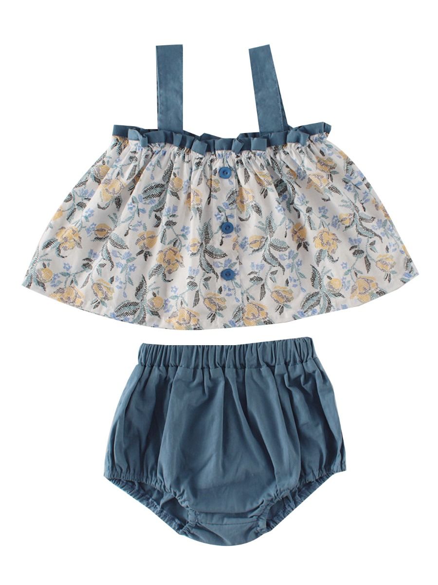 Wholesale 2 Pieces Cute Baby Girl Cami Top And Shorts S