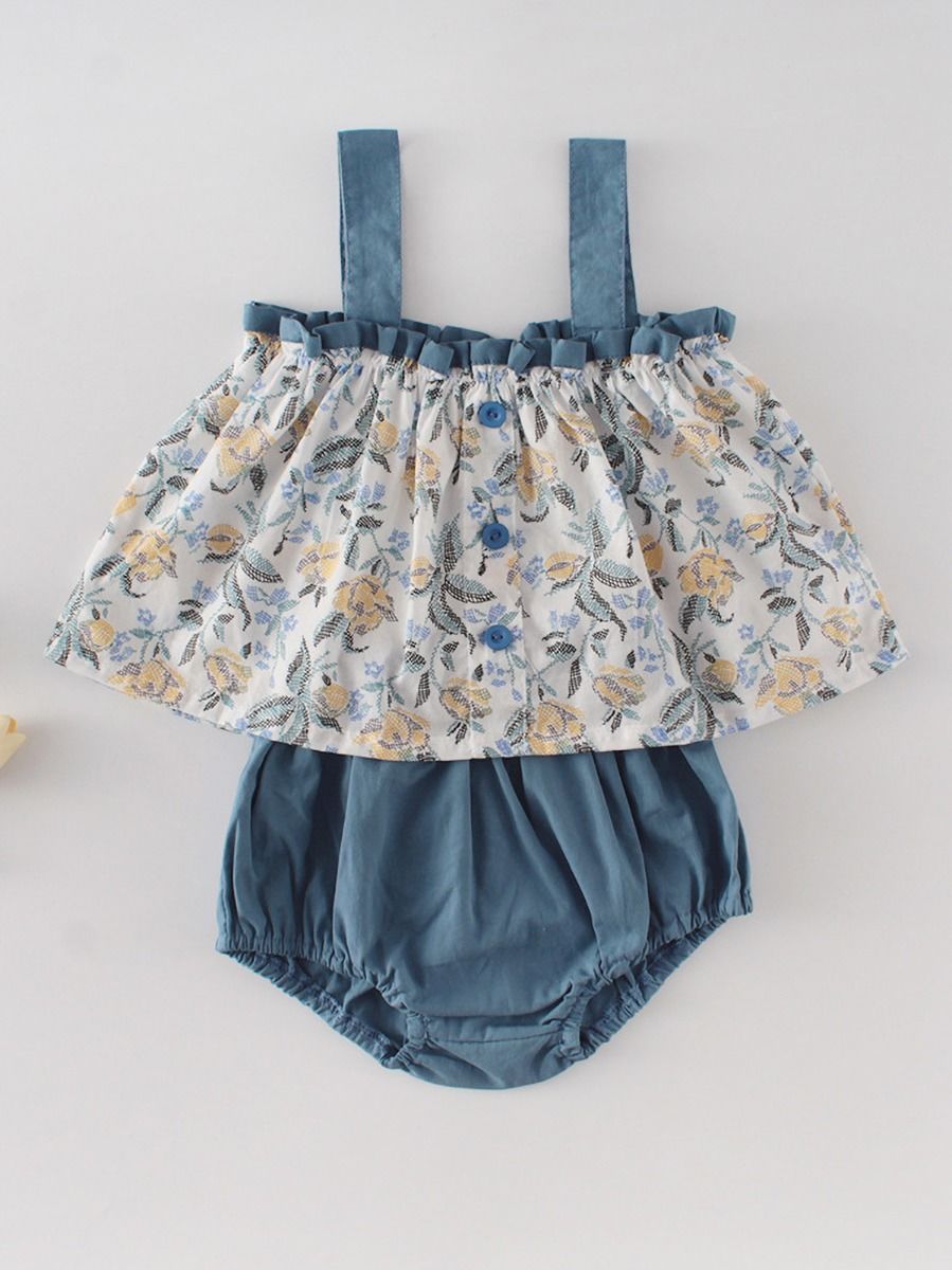 Wholesale 2 Pieces Cute Baby Girl Cami Top And Shorts S