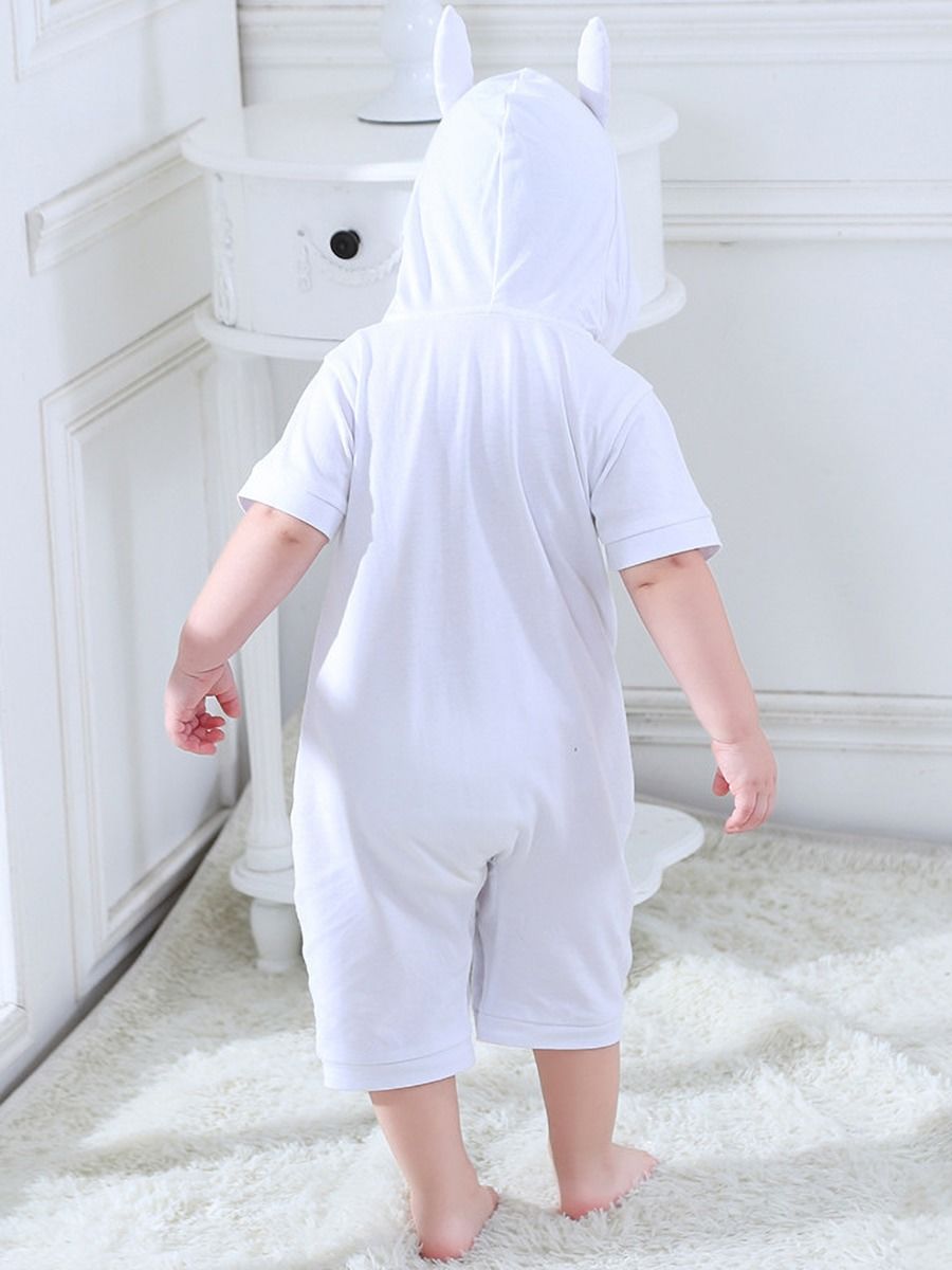Wholesale Cute Baby Rabbit Jumpsuit In White 200604305