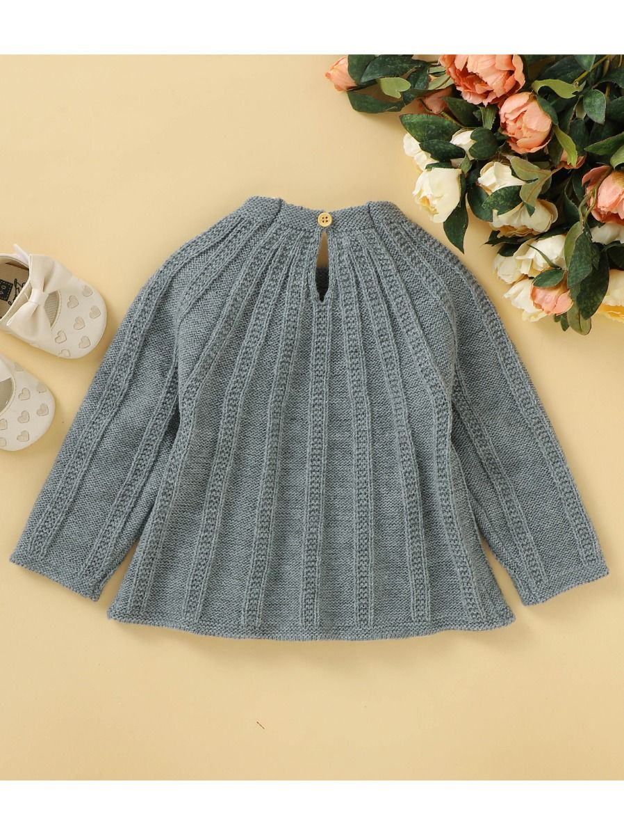Wholesale Trendy Baby Girl Plain Knit Top 20071973 - ki
