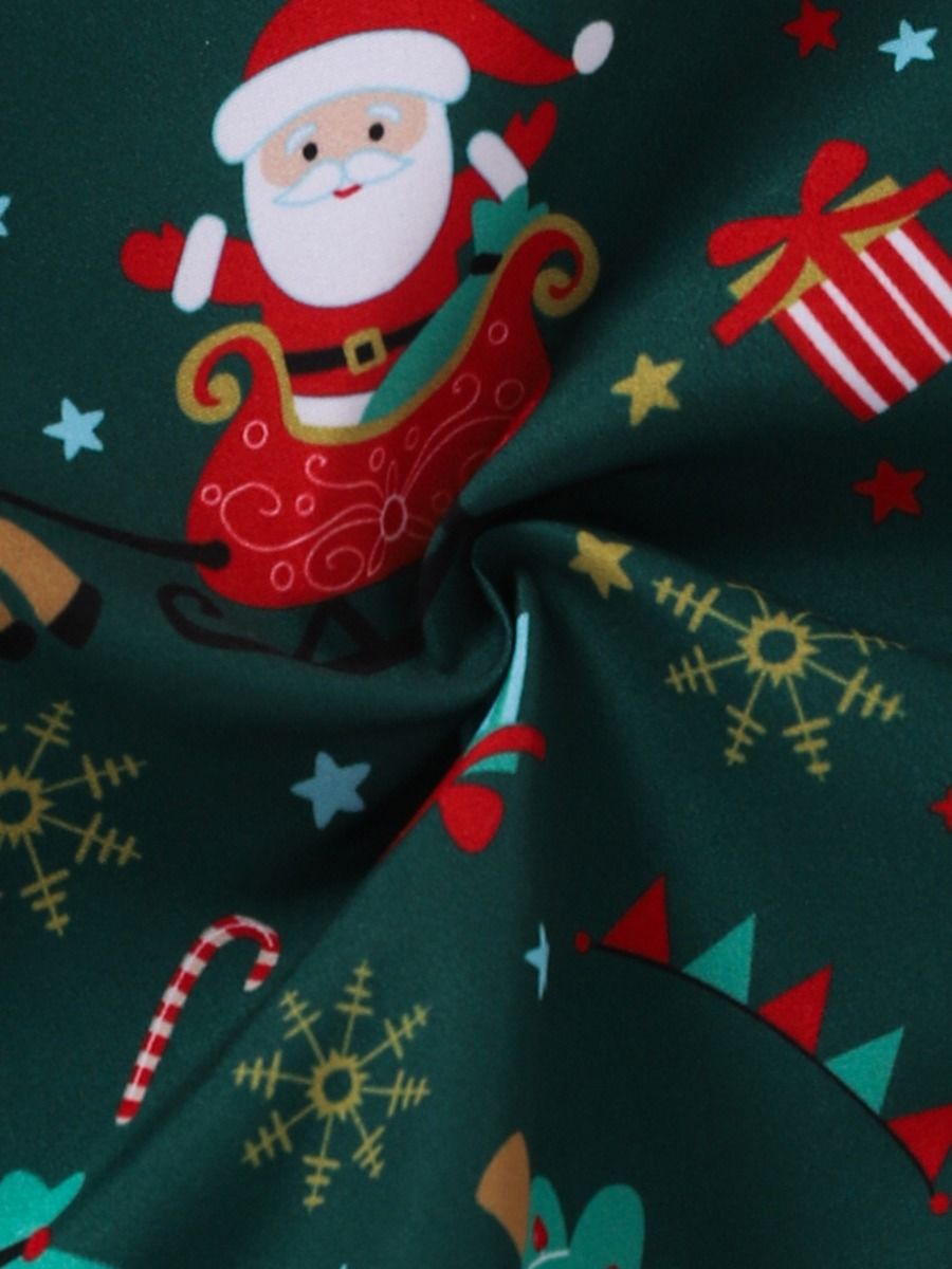 Wholesale Baby Boy Christmas Santa Bow Bodysuit 2010103