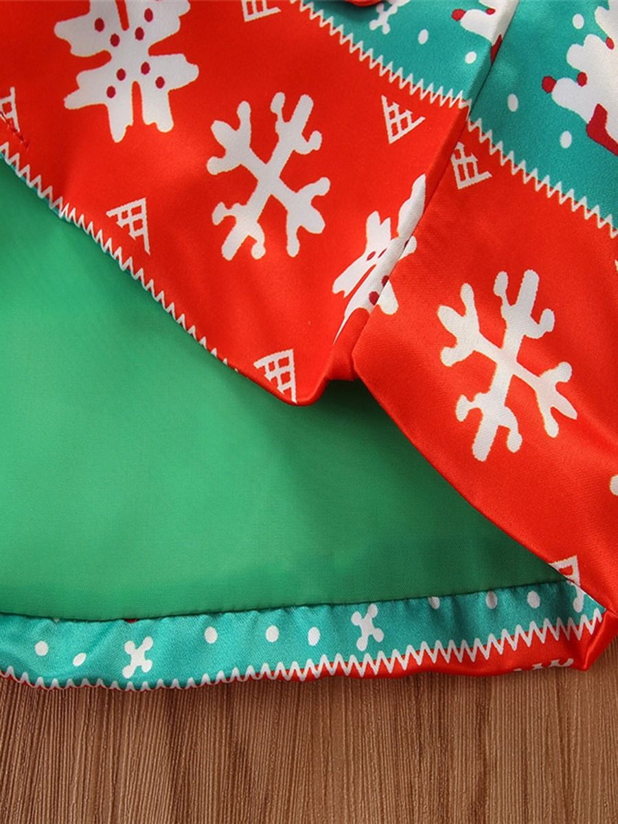 Wholesale 3 Pieces Kid Boy Christmas Snowflake Set Top
