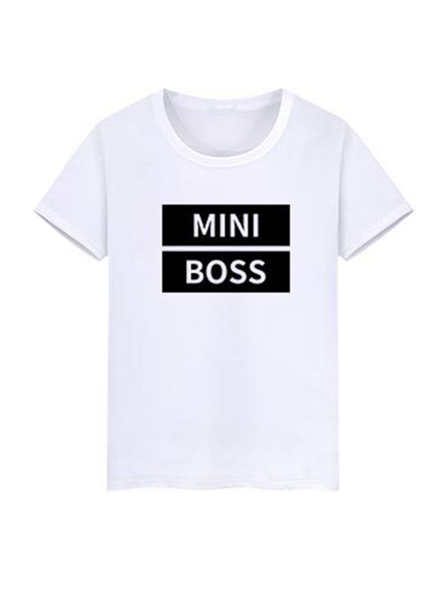 Wholesale Mommy And Daughter Raising A Mini Boss T-shir