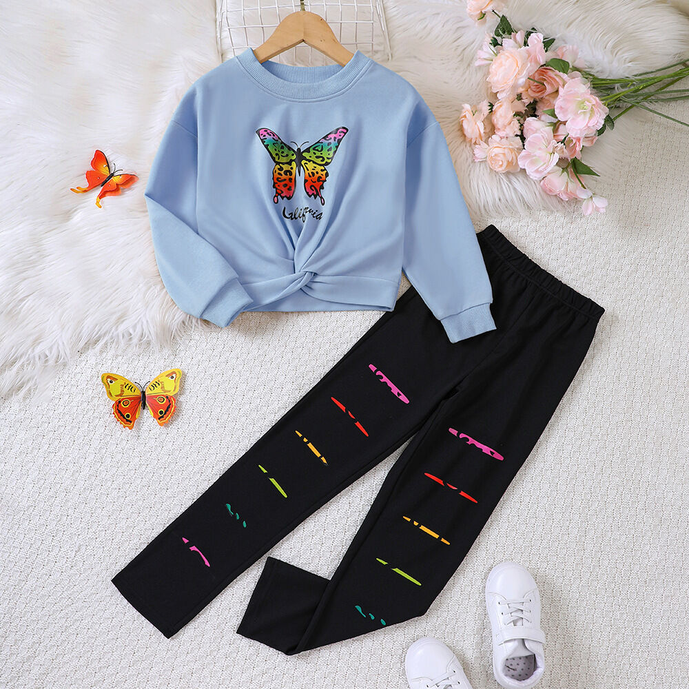 LIFAky Girls 3 Piece Outfits Fall Winter Sweatpants Jogger Hip Hop ...