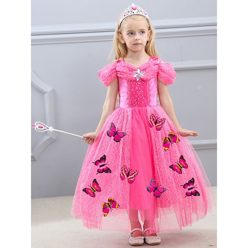 Wholesale Solid Color Beaded Fluffy Butterfly Decorated