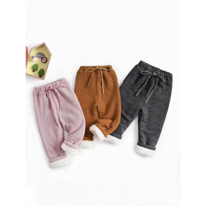 Wholesale Solid Color Berber Fleece Rib Baby Toddler Ki