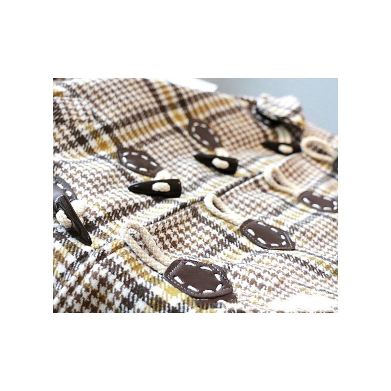 Wholesale Fashion Claw Buttons Plaid Coat 19112011 - ki