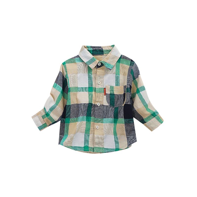 Wholesale Spring Baby Toddler Kids Plaid Shirt 20022943