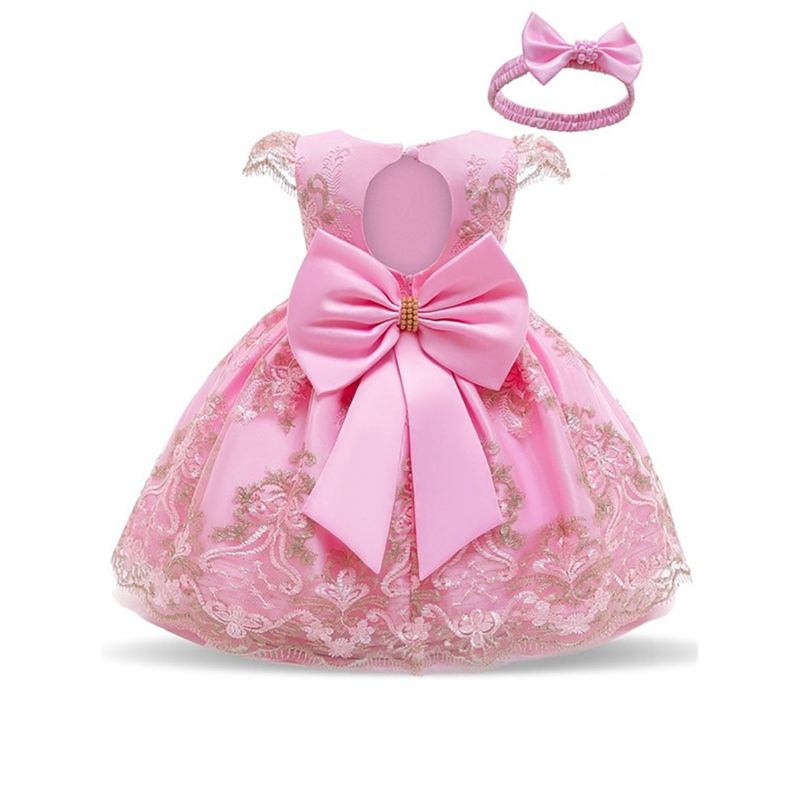 Wholesale Flower Embroidery Princess Party Frock Perfor