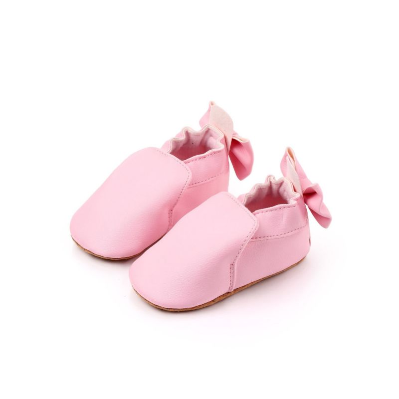 Wholesale PU Leather Bowknots Baby Girl Shoes 200420120