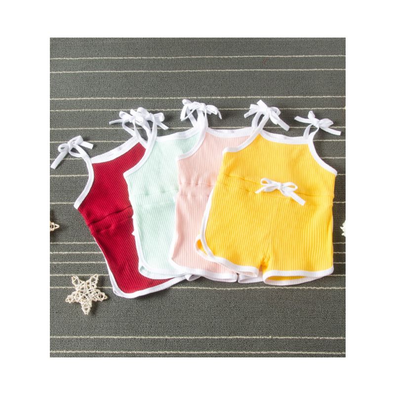 Wholesale Summer Stylish Girls Ribbed Romper 200513108
