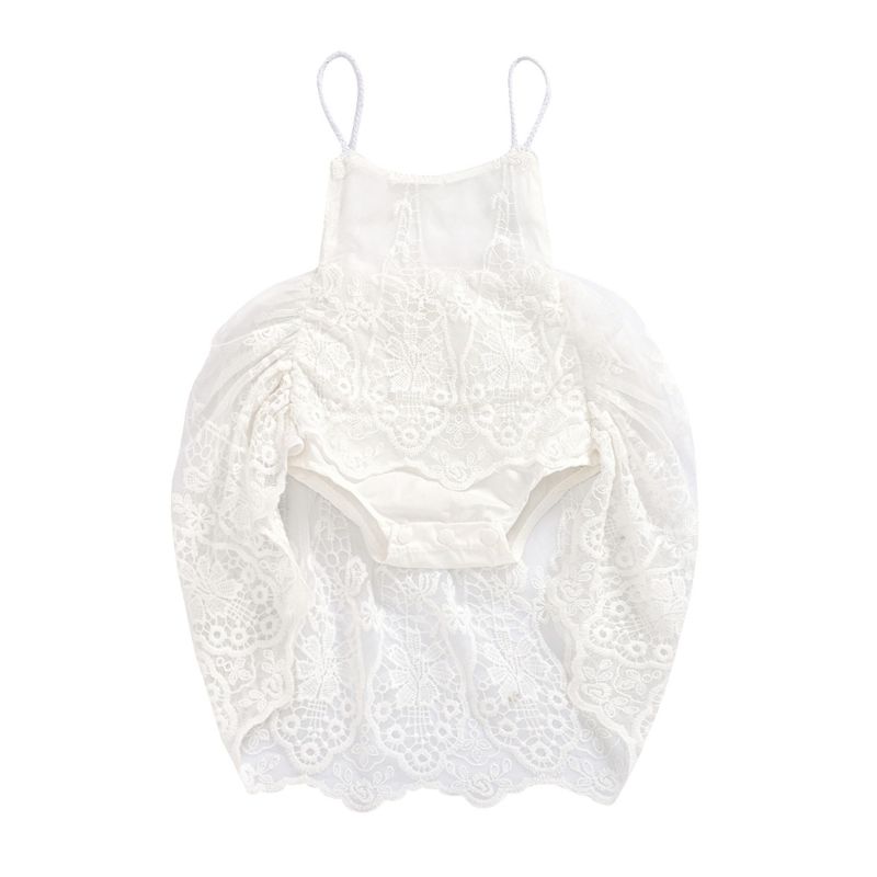 Wholesale Baby Girl Lace Hi Lo Hem Cami Bodysuit 200524