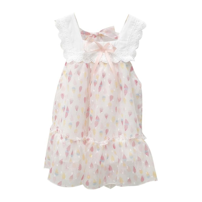 Wholesale Versatile Kid Girl Printed Chiffon Cami Dress