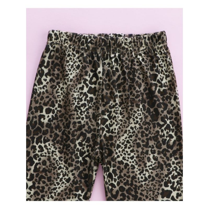 Wholesale 2 Pieces Little Girls Leopard Print Set Long