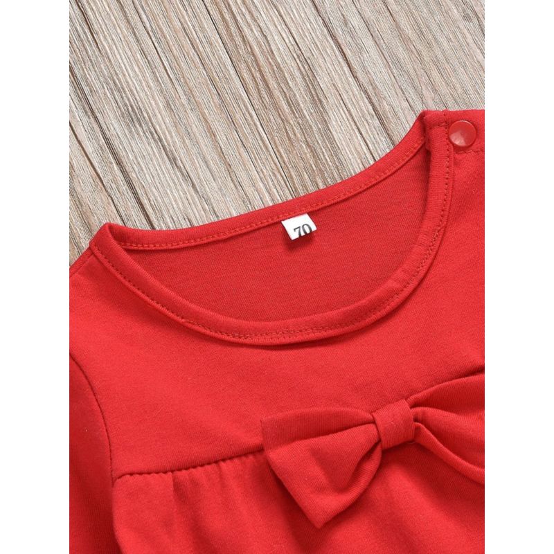 Wholesale 2 Pieces Infant Toddler Girl Ladybug Set Red