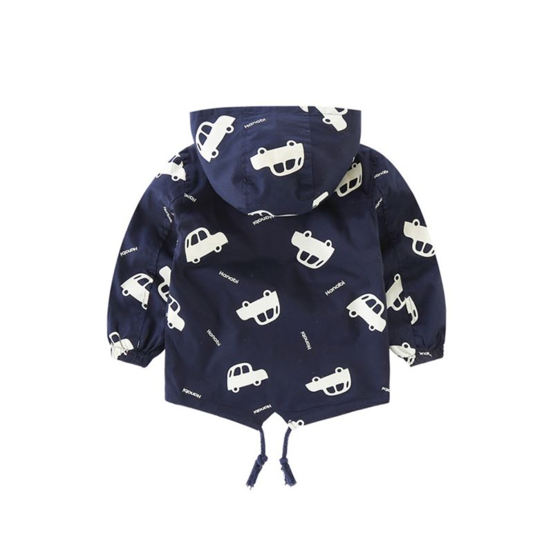 Wholesale Kid Boy Car Print Zipper Hoodie Jacket 200829