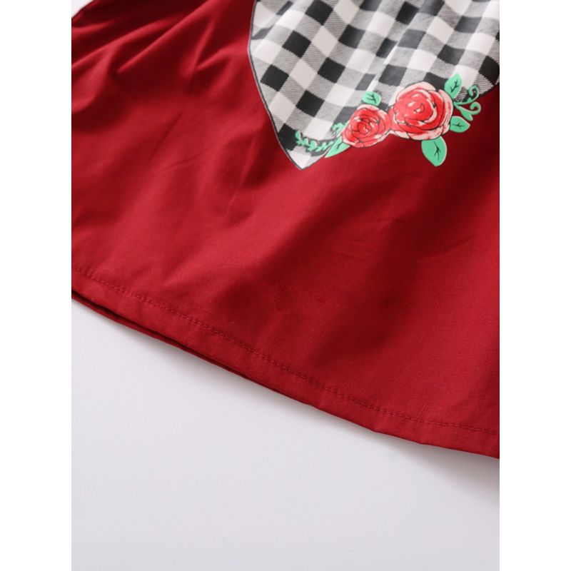 Wholesale 2 Pieces Kid Girl Checked Set Off Shoulder Lo