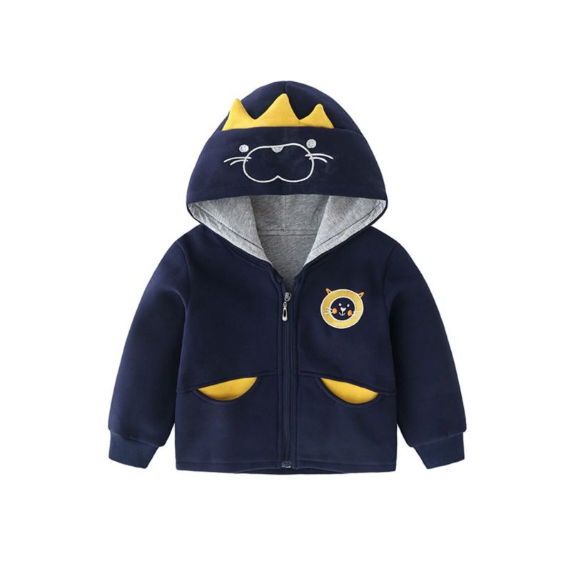 Wholesale Kid Boy Cartoon Zipper Hooded Jacket 20101926