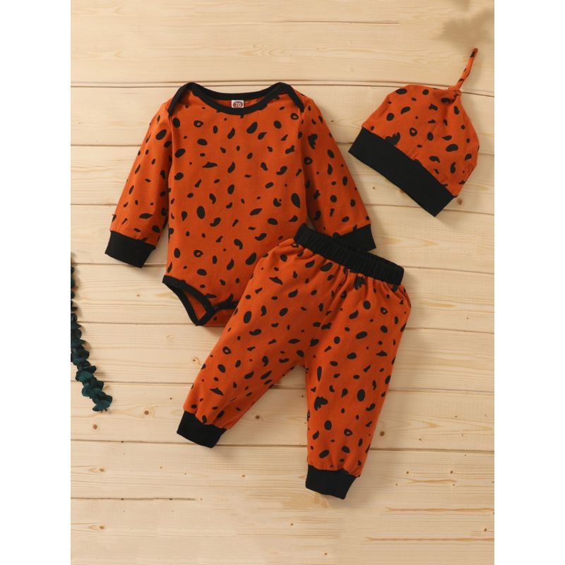 Wholesale 3-pieces Baby Watermelon Seed Set Bodysuit