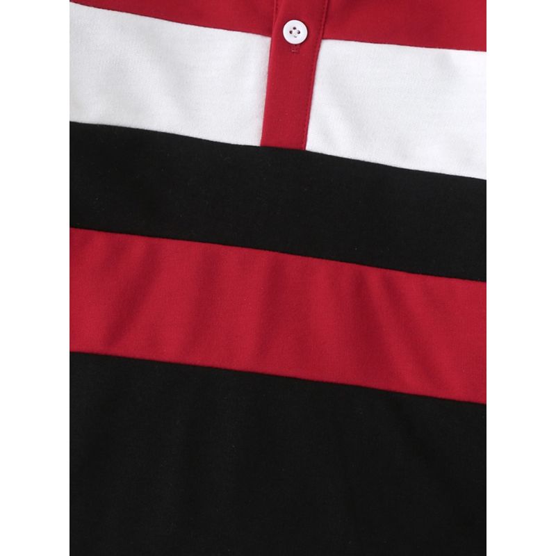 Wholesale Kid Boy Colorblock Red Polo Top 20112258 - ki