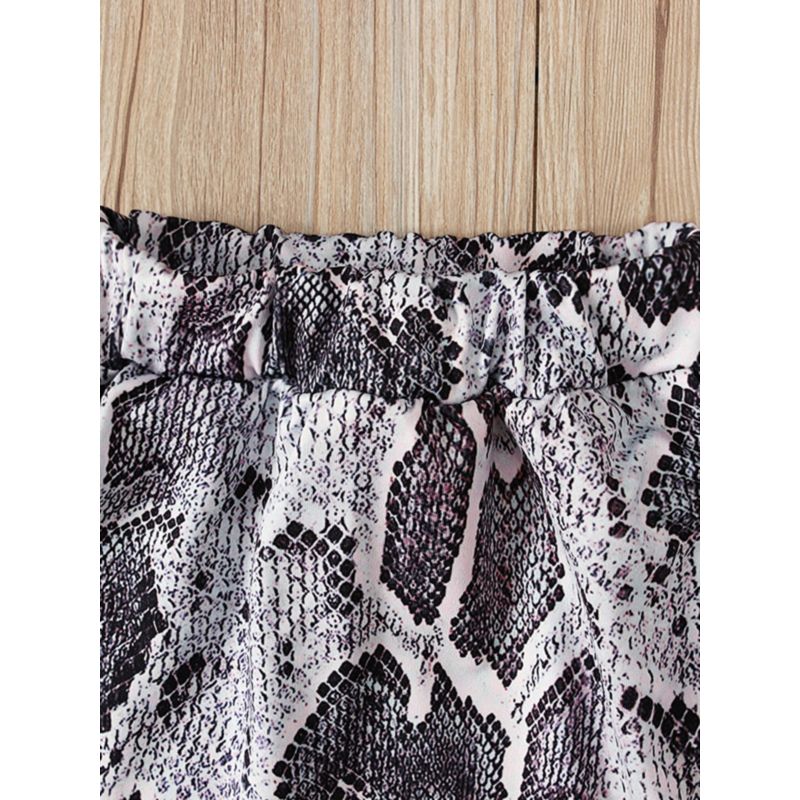 Wholesale 3 Pieces Toddler Kid Girl Snake Skin Colorblo