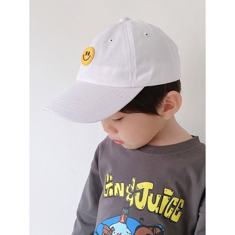 Wholesale Kid Round Smile Plain Baseball Cap 210313644