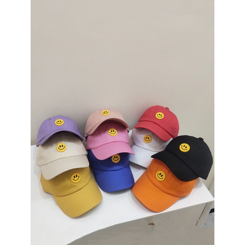 Wholesale Kid Round Smile Plain Baseball Cap 210313644