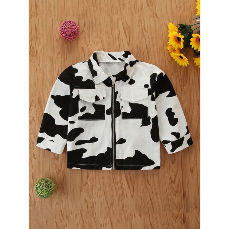 Wholesale Cow Print Kid Girl Jacket 210705913 210705913