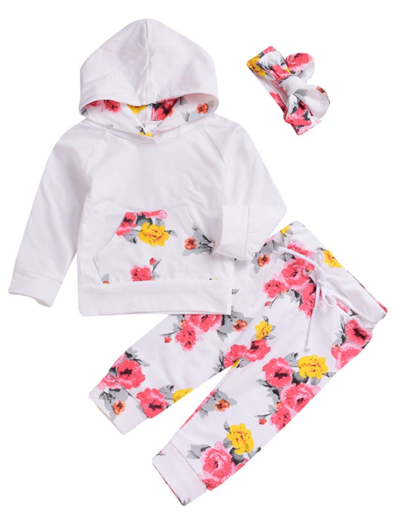 Wholesale 3-piece Infant Little Girl Outing Clothes Set