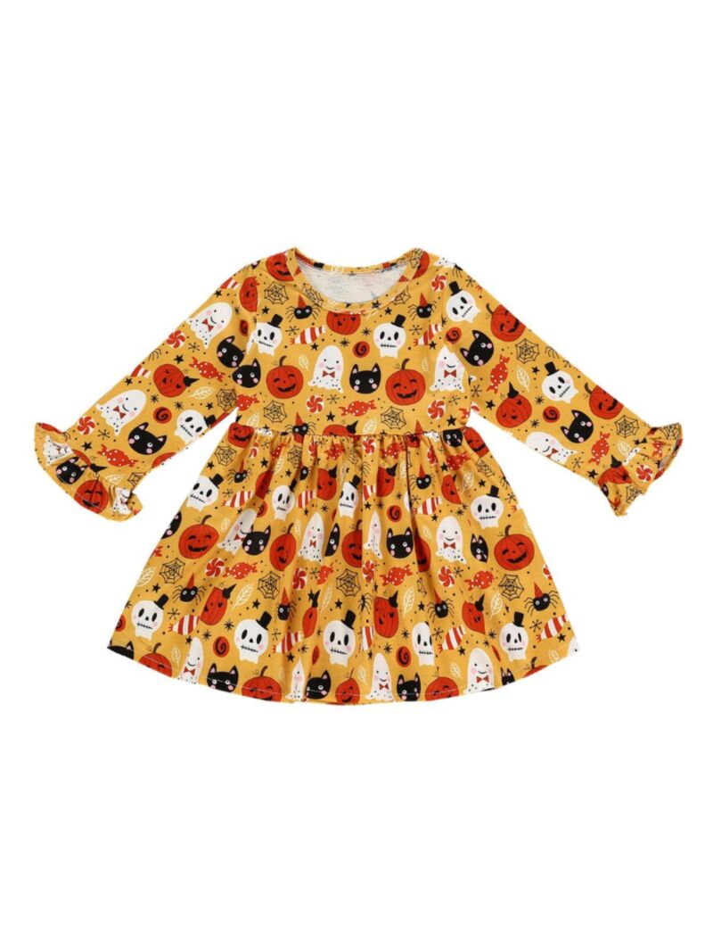 Wholesale Baby Toddler Girl Halloween Theme Dress 19080