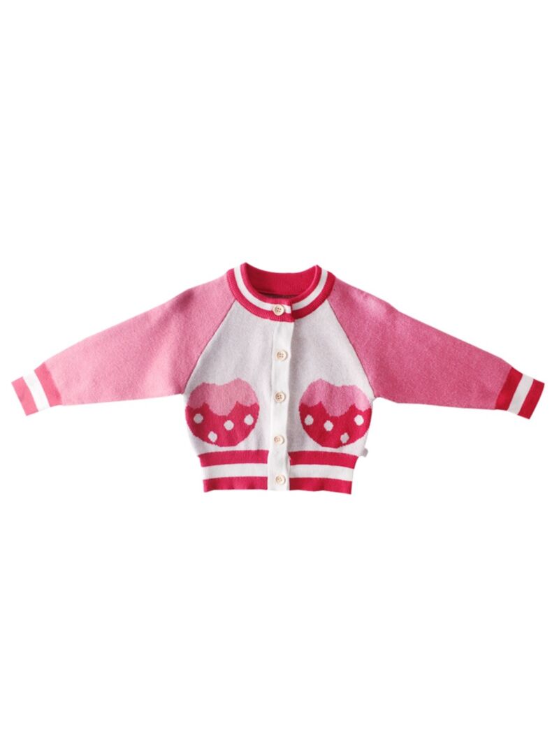 Wholesale Fall Baby Cartoon Girl Knitted Cardigan 19091