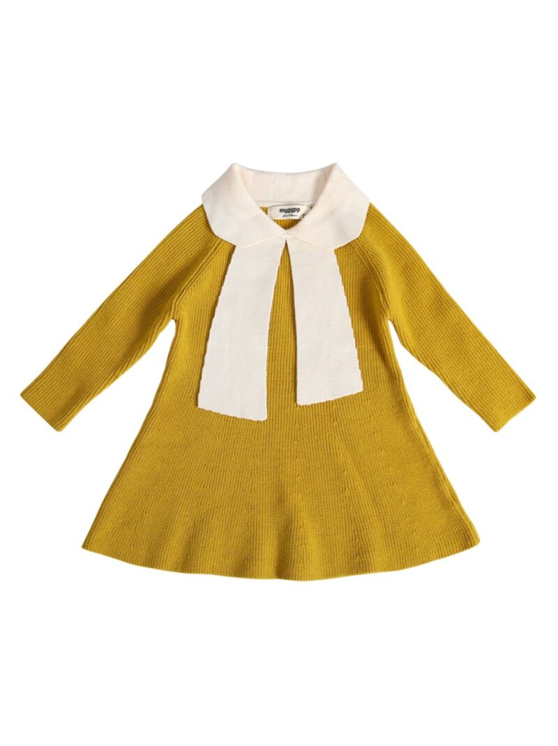 Wholesale Fall Toddler Girls Knit Dress 19110222 - kisk