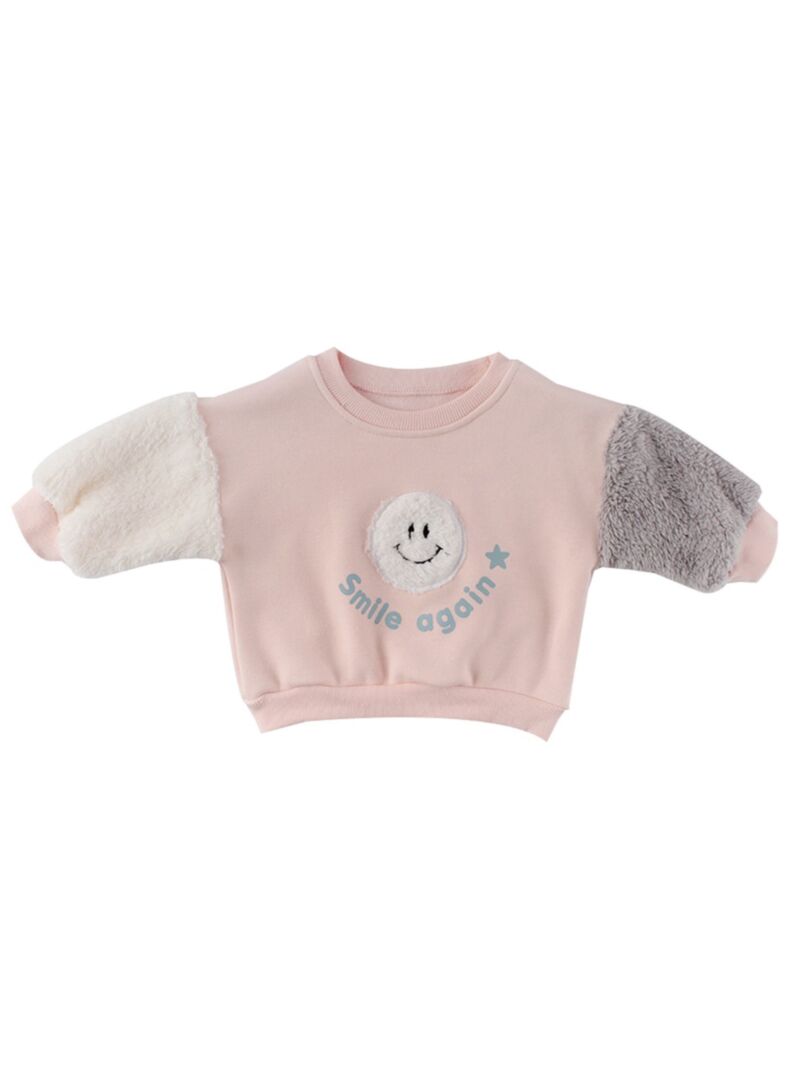 Wholesale Baby Smile Again Fleece Sweatshirt 19121908