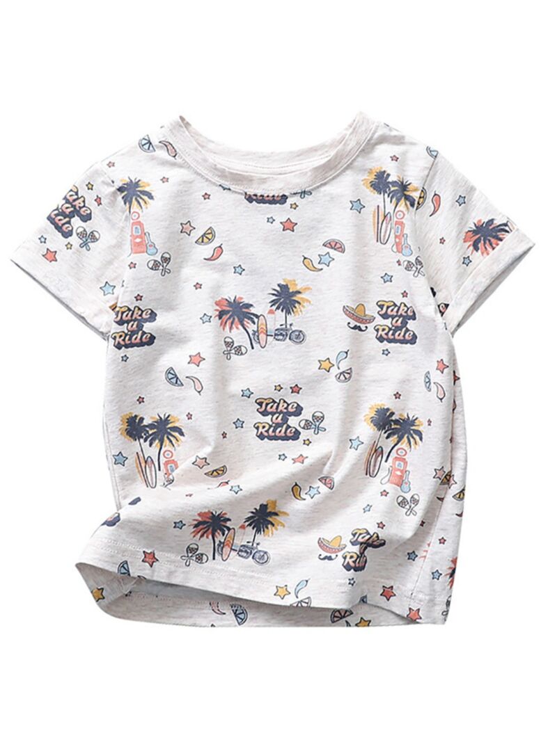 Wholesale Summer Cute Cartoon Print Tee Top 200325919