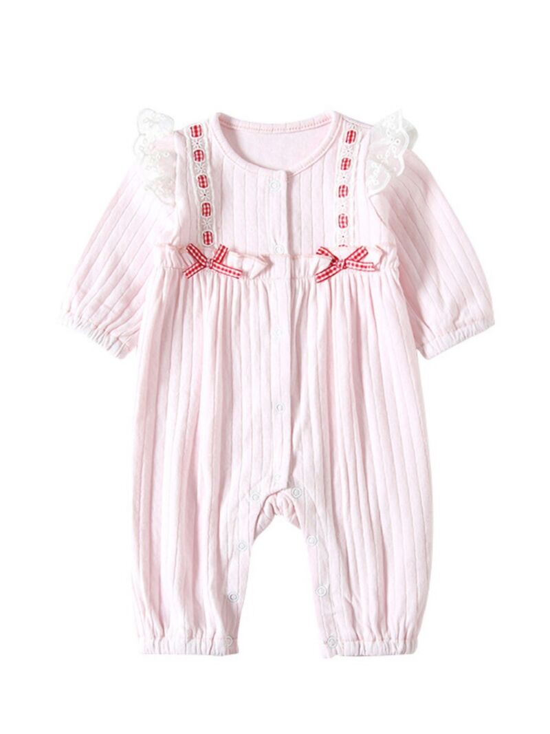 Wholesale Baby Girl Flutter-sleeve Spanish Jumpsuit 200